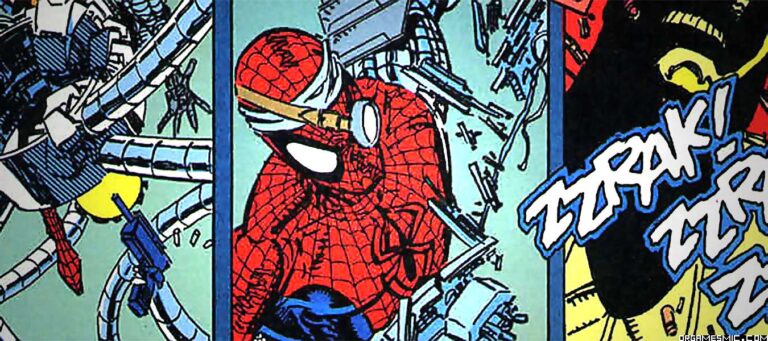 Cyborg Spider-Man in 90s Comic Cliche – Orgamesmic